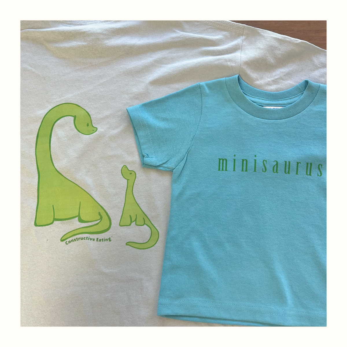 Mamasaurus + Minisaurus Matching Shirts – Constructive Eating
