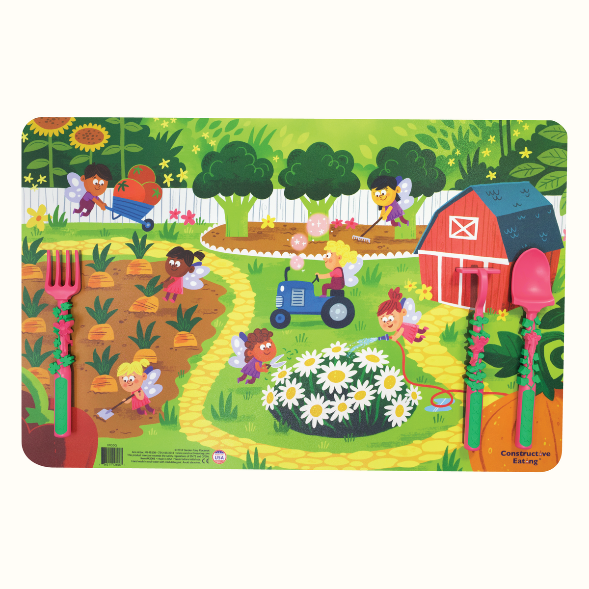 Garden Fairy Utensil & Placemat Combo – Constructive Eating
